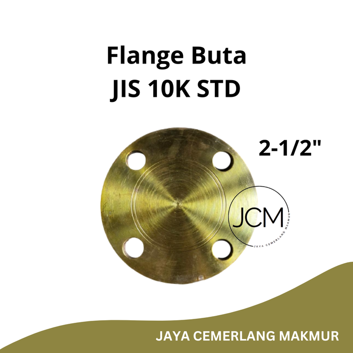 Jual Flange Las Buta JIS 10K STD 2-1/2" / Blind Flange JIS 10K STD 2.5 ...