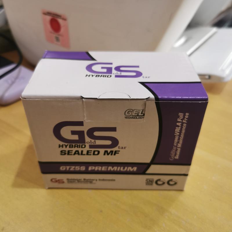 AKI BATERAI KERING GS GTZ5S/GTZ5SBS 12V 3,5AH BEAT MIO SUPRA - Shop ...