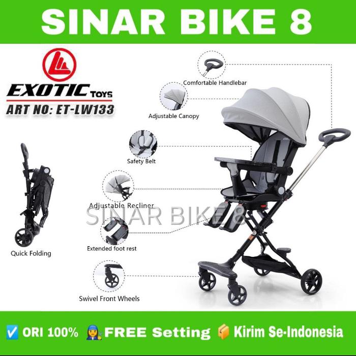 Jual Magic Stroller Kursi Dorong Anak Exotic Lw 133 Bisa Untuk Tiduran ...