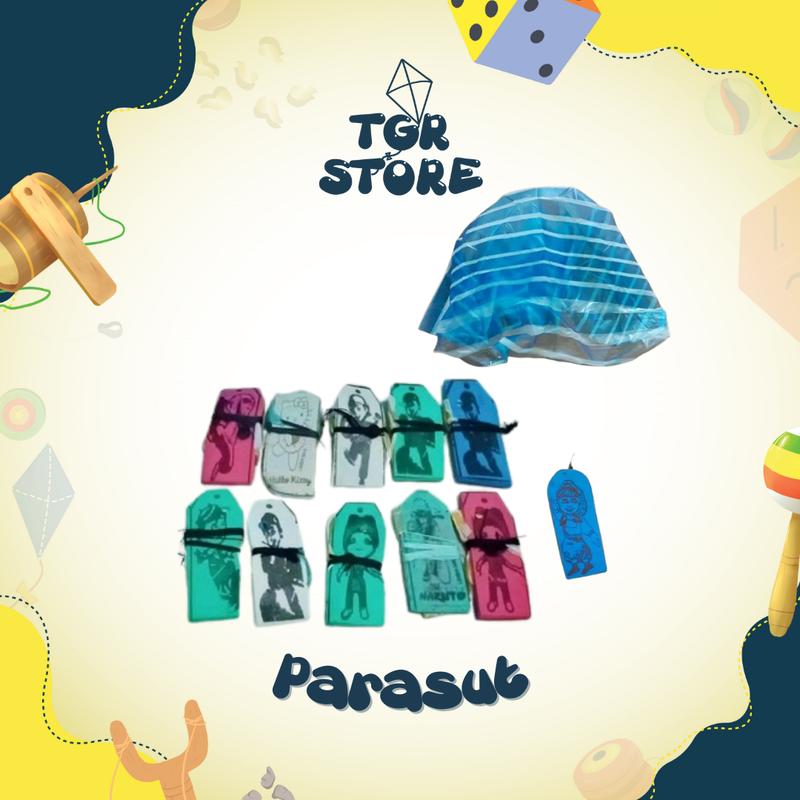 Mainan Jadul Parasut Terjun Payung Plastik 90an - Shop | Tokopedia