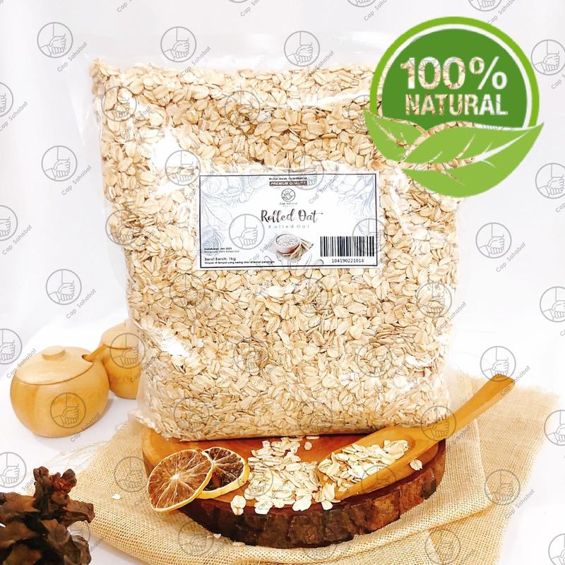 1Kg Rolled Oat / Oatmeal / Gandum Utuh / Rempah / JSR 100% PREMIUM ...