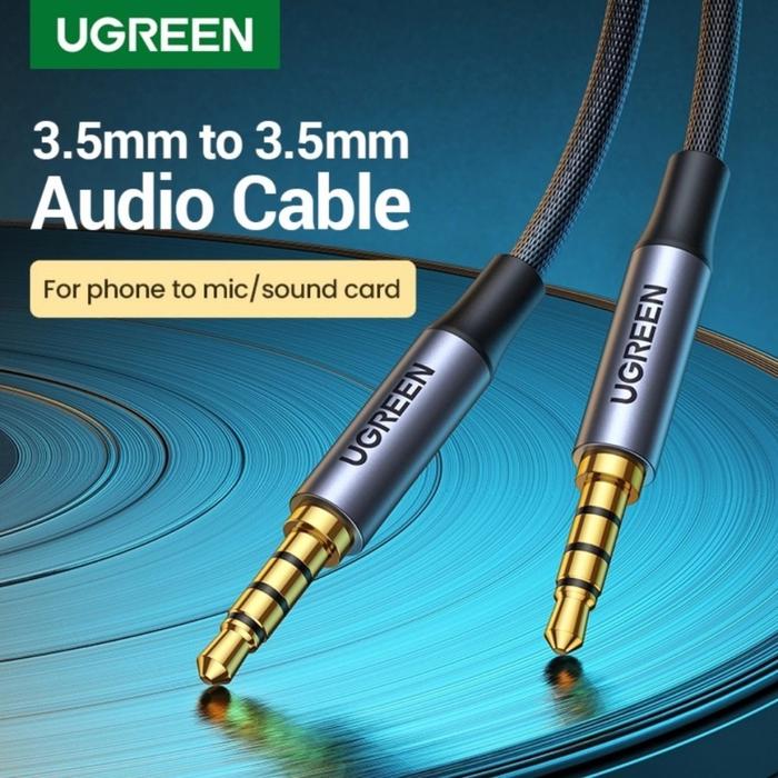 Jual Ugreen 3.5mm 4 Pole TRRS Audio Mic for Aux Cable Allu case - 2M ...