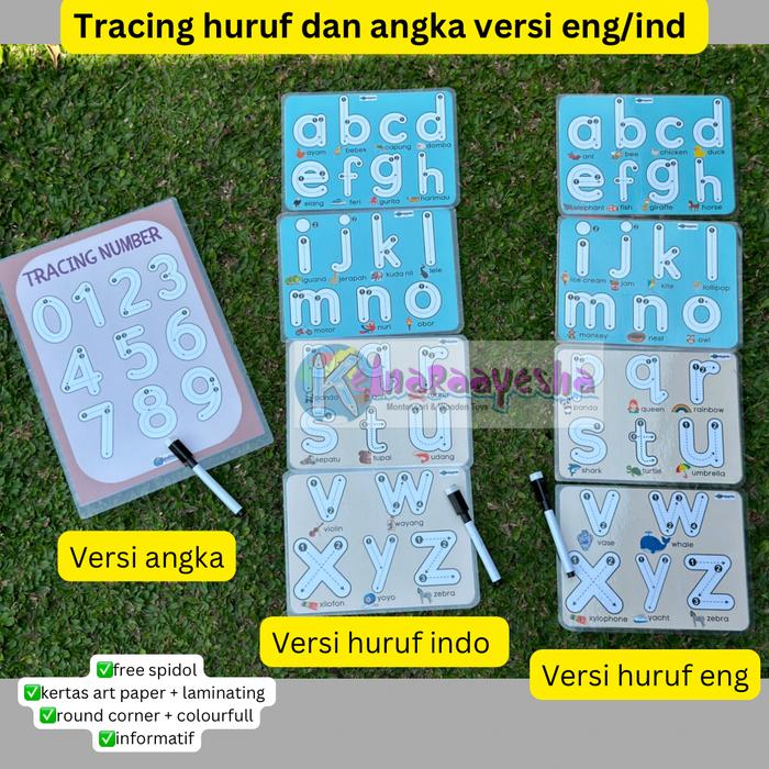 Jual Tracing huruf dan angka / tracing letter and number - Number - Kab ...
