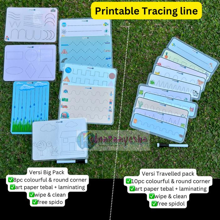 Jual Tracing line/ wipe and clean line / tracing garis anak tk ...