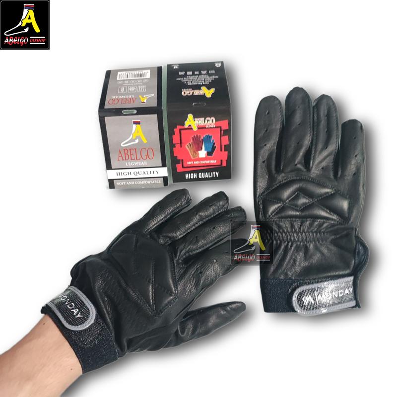 sarung tangan kulit merek Monday/sarung tangan kulit 100% full finger ...