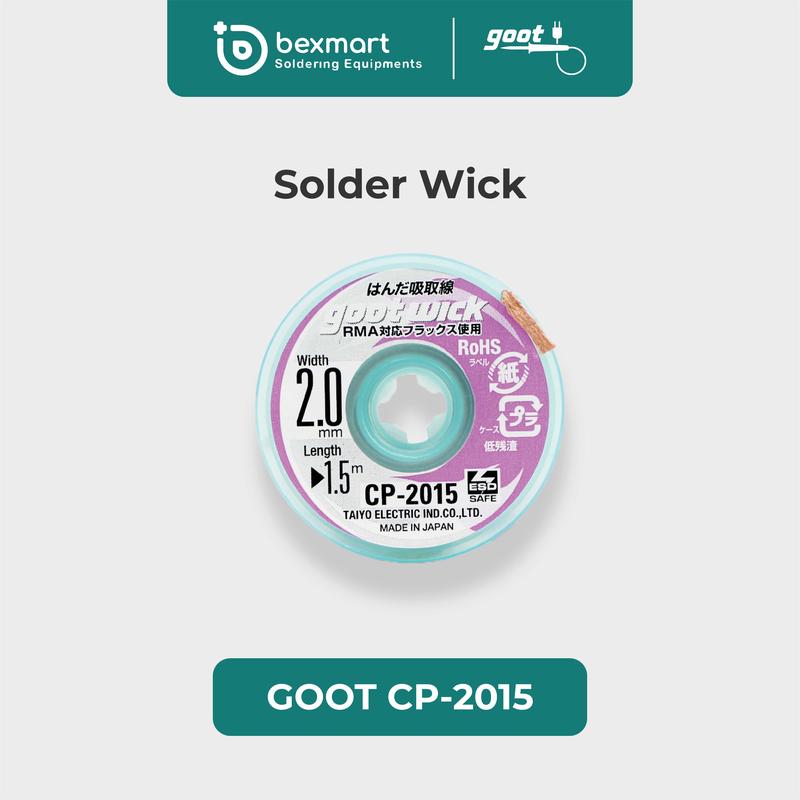 Solder Wick Goot CP 2015 (original japan) - Shop | Tokopedia
