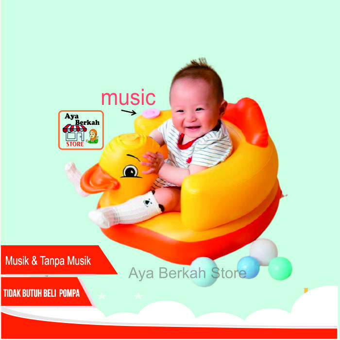 Sofa Kursi Makan Bayi belajar duduk Baby Chair Model Tiup Bebek - Shop ...