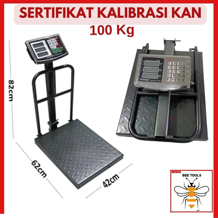Promo Timbangan Digital merk Troodon scale 100 Kg Sertifikat Kalibrasi ...