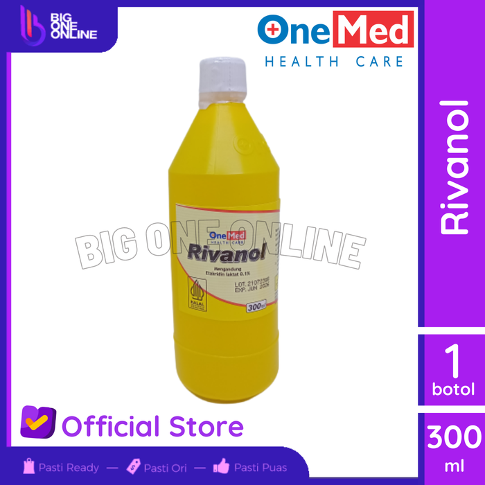 Jual OneMed Rivanol 300ml Cairan Antiseptik, P3K Antiseptic Pembersih ...