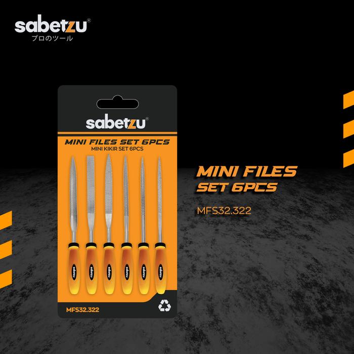 Jual Kikir Set 6Pcs 4 Inch SABETZU MFS32.322 Mini Files 4" 160mm Besi ...
