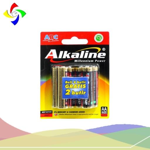 Baterai ABC Alkaline AA 4+2 / Baterai jam A2 - Shop | Tokopedia