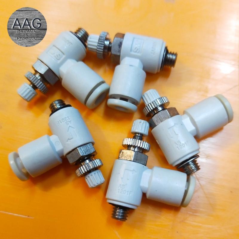 FLOW / SPEED CONTROL SMC AS1201F-M5-04 4MM X M5 - Shop | Tokopedia