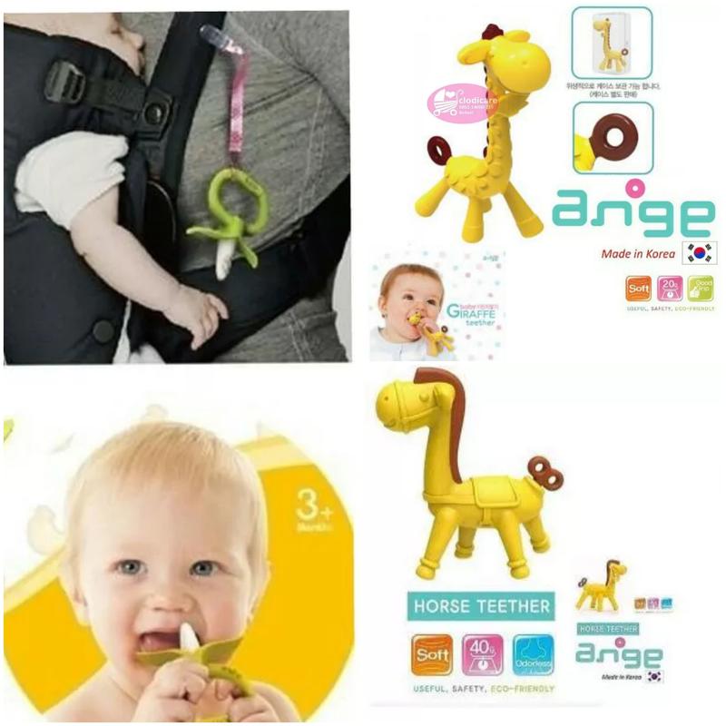 Ange Teether Giraffe Jerapah Gigitan Bayi Tumbuh Gigi BPA Free - Shop ...