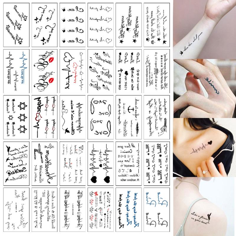 Grosir Termurah Tato Tulisan Aesthetic Lucu - Tato temporary KODE A ...