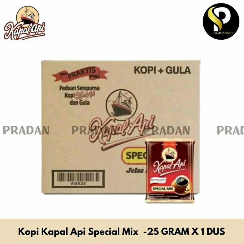 KOPI KAPAL API MIX 25 GRAM 1 DUS (12 RENCENG) BUBUK COFFEE - Shop ...