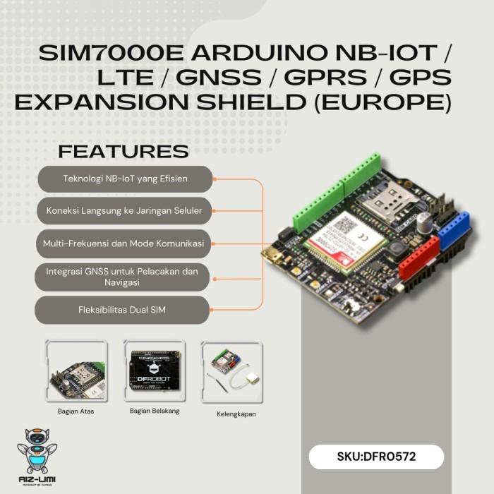 SIM7000E Arduino NB-IoT/LTE/GPRS/GPS Expansion Shield - Shop | Tokopedia