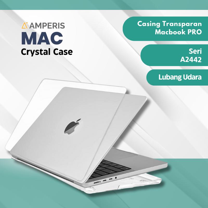 Casing Macbook PRO Crystal case 14 inch A2442 Transparan - Shop | Tokopedia