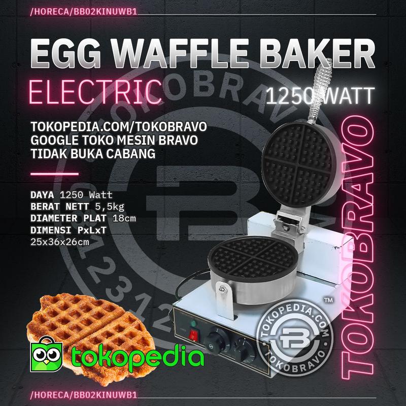 Alat Pemanggang Roti Croffle Baker Waffle Maker Single King Chef - Shop ...