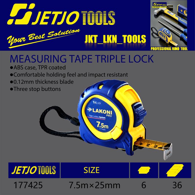 LAKONI PRO MEASURING TAPE TRIPLE LOCK / METERAN 7.5 METER LAKONI PRO ...