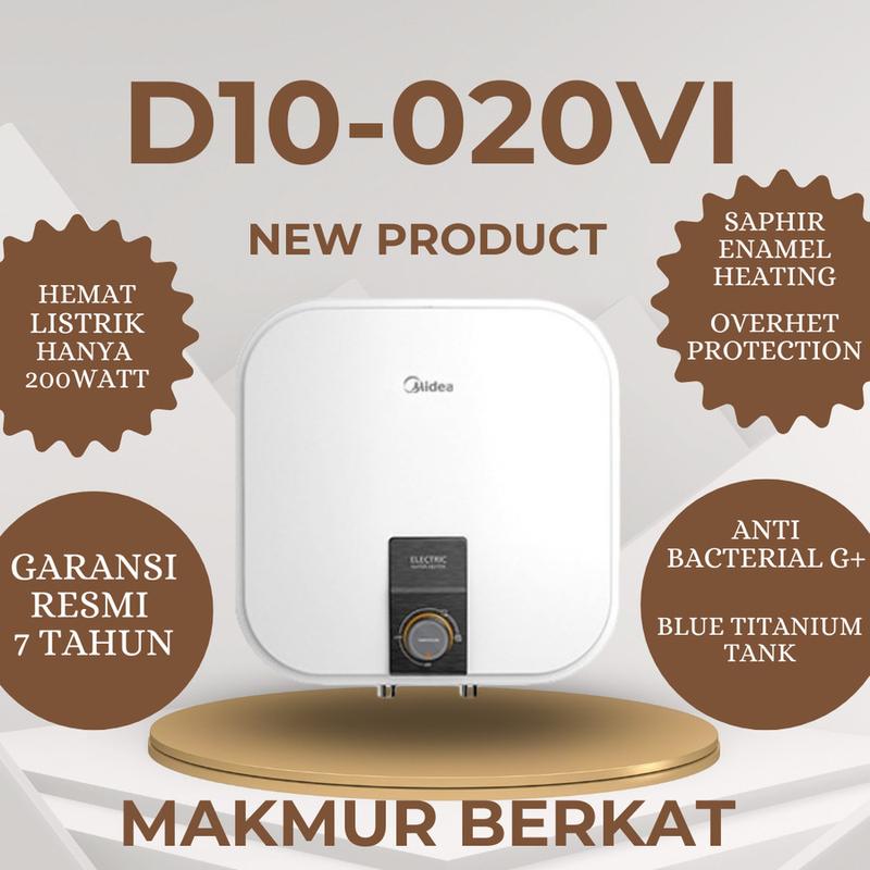 MIDEA Water Heater Elektrik D10 020V1 / D10-02V1 Luxury New Produk ...
