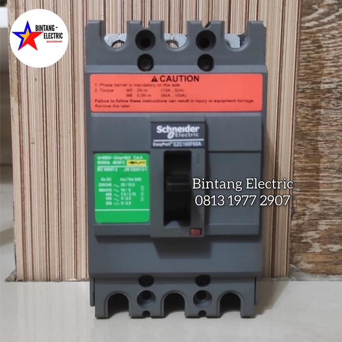 Jual MCCB / EazyPact / Easypact 3P EZC100F 15A - 100A Schneider - 15A ...