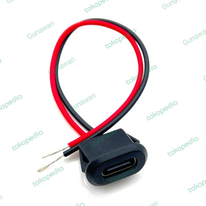 Jual USB Type C Female Konektor Charger - Hitam 4 Kabel - Kota Depok ...