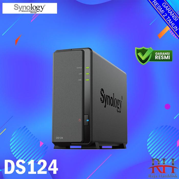 Promo Synology DS124 DiskStation 1-Bay NAS Server Storage Cloud DS 124 ...