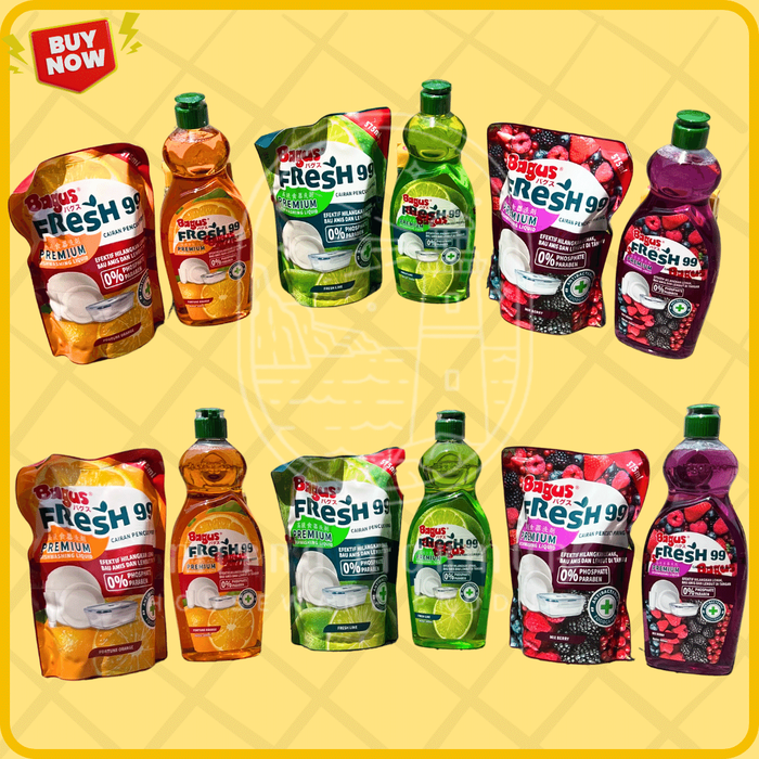 Jual SABUN CUCI PIRING BAGUS FRESH 99 ANTIBACTERIAL DISH WASHING LIQUID ...