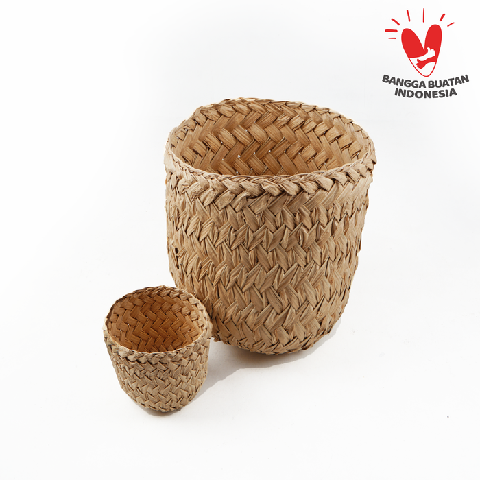 Jual Storage Keranjang Basket Anyaman Lontar Handmade Du Anyam – Kombu ...