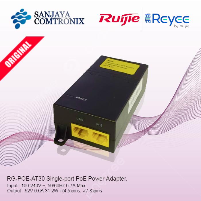 RUIJIE RG-POE-AT30 Single-port PoE Power Adapter. - Shop | Tokopedia