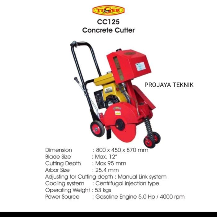 Jual CUTTER BETON TIGER / MESIN POTONG ASPAL - Kab. Bekasi - ANEKA ...