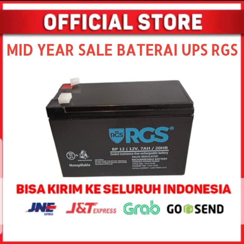 Baterai UPS 12v 7ah RGS/Battery UPS 12v 7ah apc ica prolink/Aki 12v7ah ...