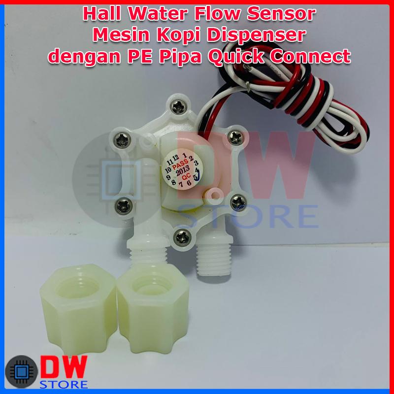 Sensor Aliran Air HAL Water Flow Sensor Dispenser Mesin Kopi Pipa QC ...