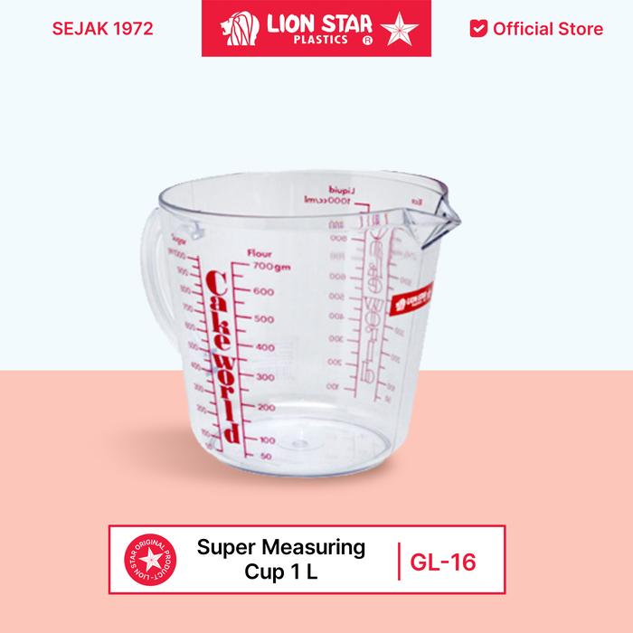 Jual LION STAR Gelas Takar Super Measuring Cup 1 L GL-16 - Kab ...