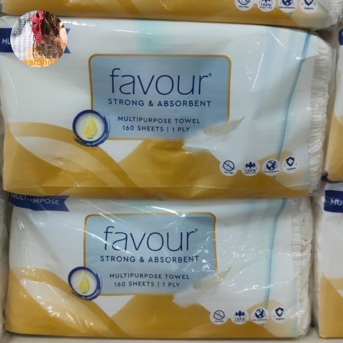 Favour Towel Tissue 160 Sheet 1 Ply - Shop | Tokopedia