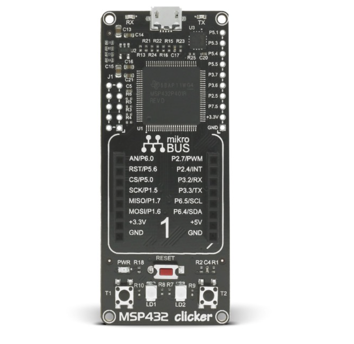 Jual MSP Board MSP432 Clicker MSP432 ARM 32Bit Cortex M4F - MIKROE 2503 ...