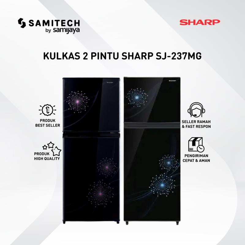 KULKAS 2 PINTU SHARP SJ-237MG / SJ-237 MG 187 LITER BERGARANSI - Shop ...