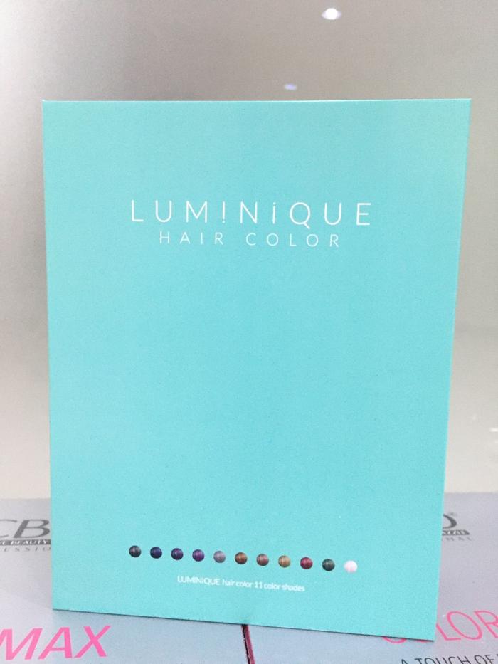 Jual Katalok buku Cat Rambut LUMINIQUE model Contoh Warna semir color ...