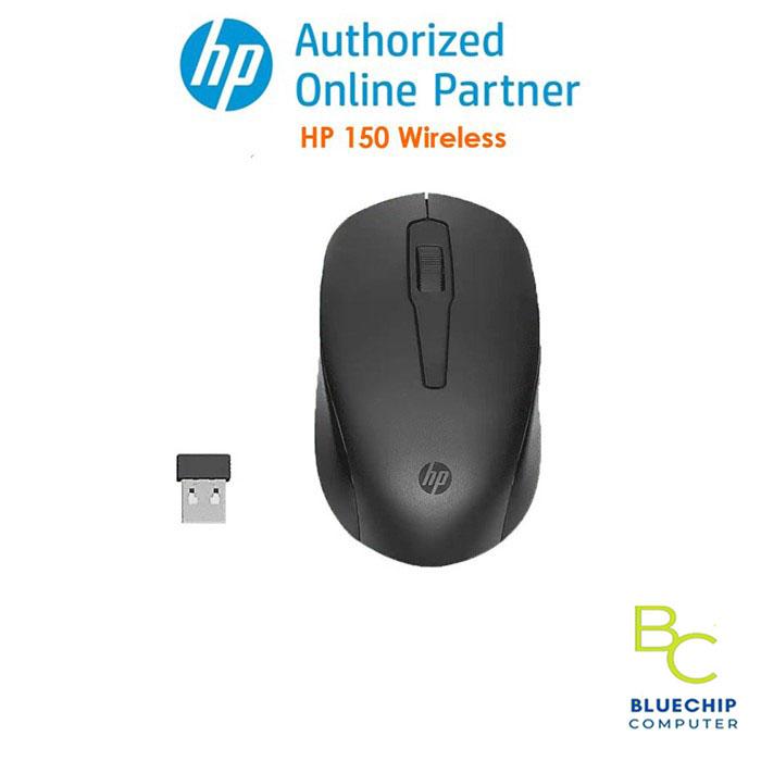 HP 150 Wireless Mouse Ergonomic RESMI - Black - Shop | Tokopedia