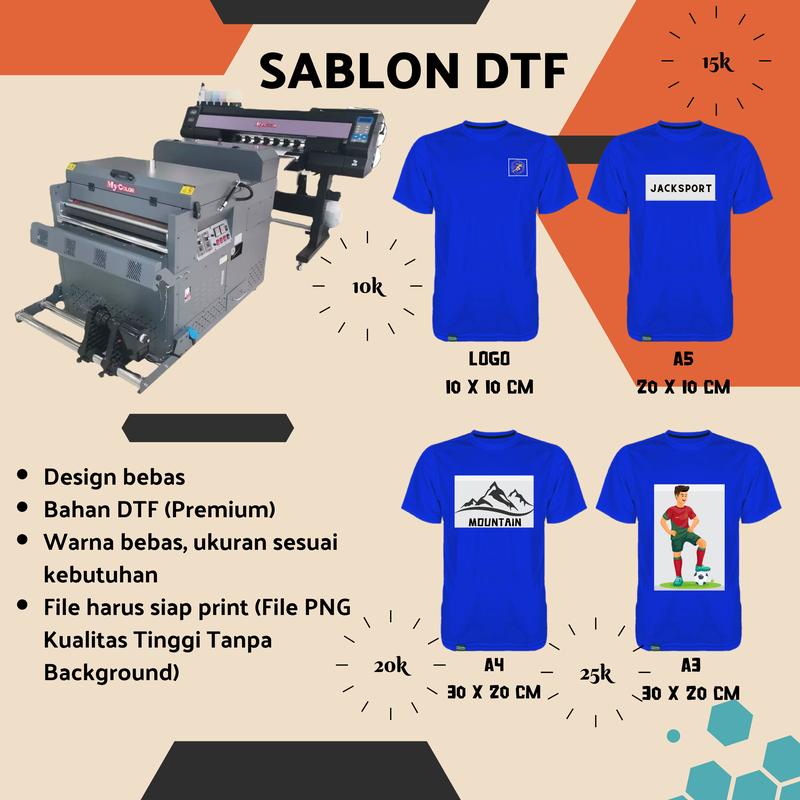 SD-01 SABLON DTF | BELUM TERMASUK BAJU | SABLON CUSTOM | SABLON SUKA ...