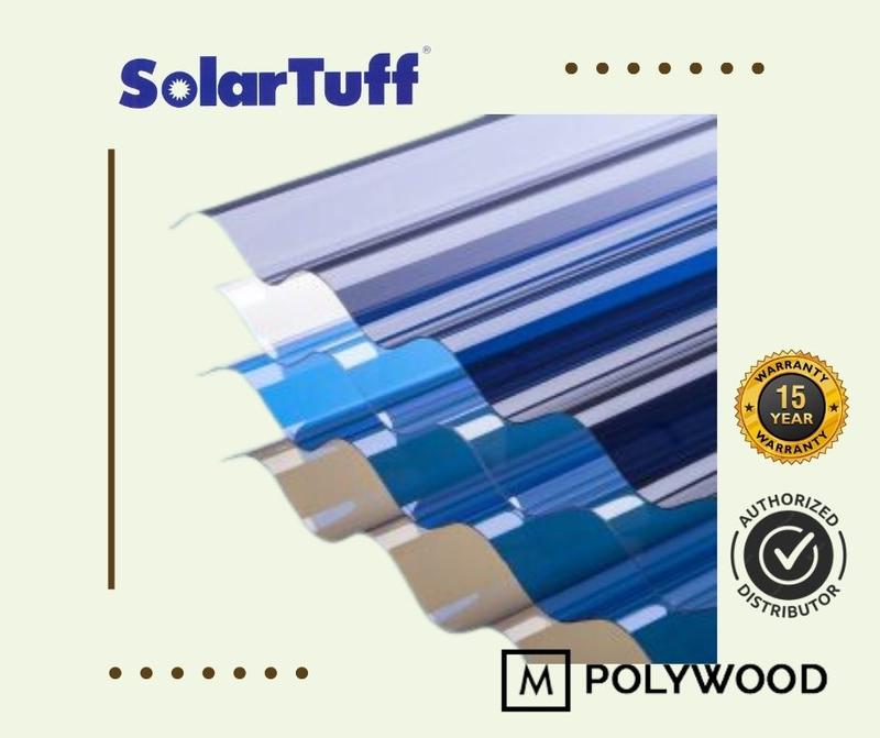 Atap SolarTuff Premium Corrugated Polycarbonate Roofing - Shop | Tokopedia