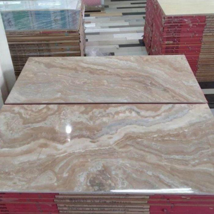 Jual granit 60x120 lantai/dinding motif marmer garuda corail m brown ...