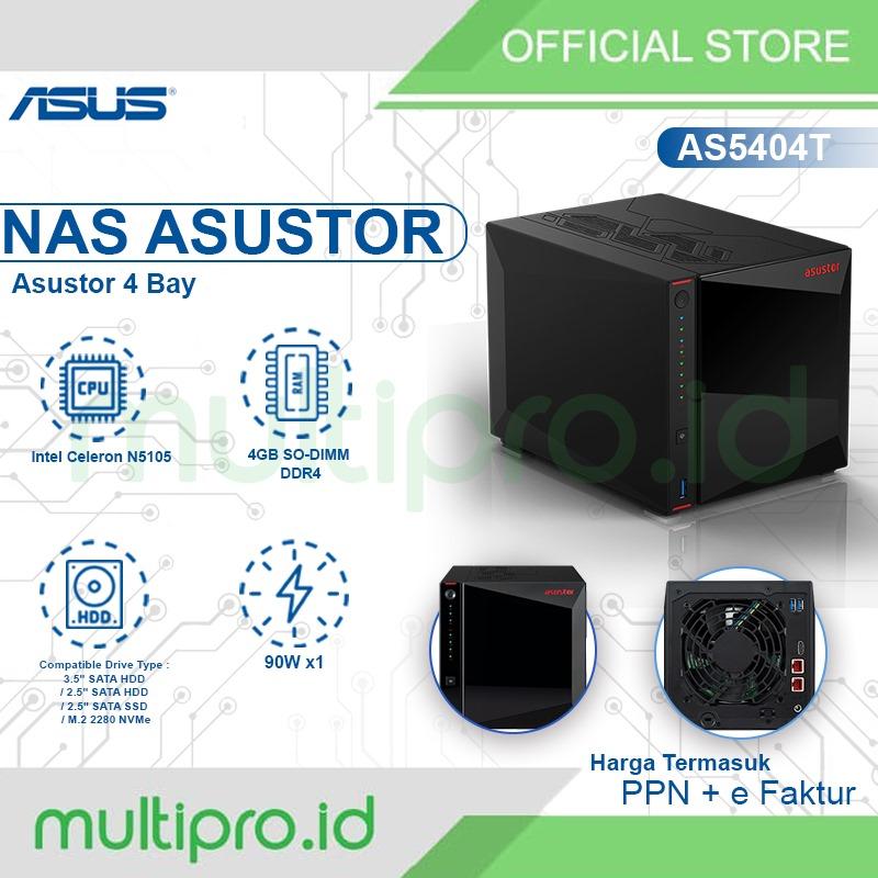 ASUSTOR NAS AS5404T Asustor 4 Bay - Shop | Tokopedia