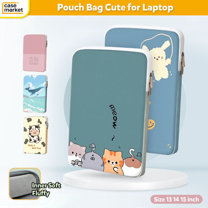 Jual PELINDUNG / COVER for Tas Laptop 13 14 15 inch Motif Lucu Pouch ...