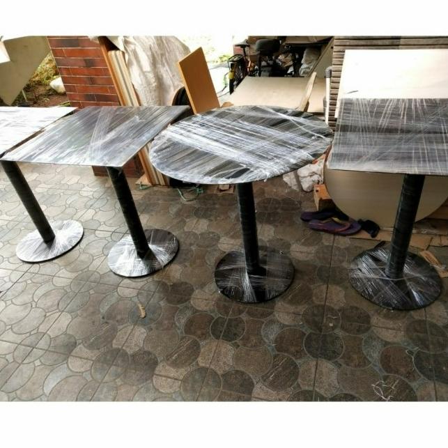 Jual Meja Cafe Outdoor Full Besi, Powder Coating - Top Bulat D.50 cm ...