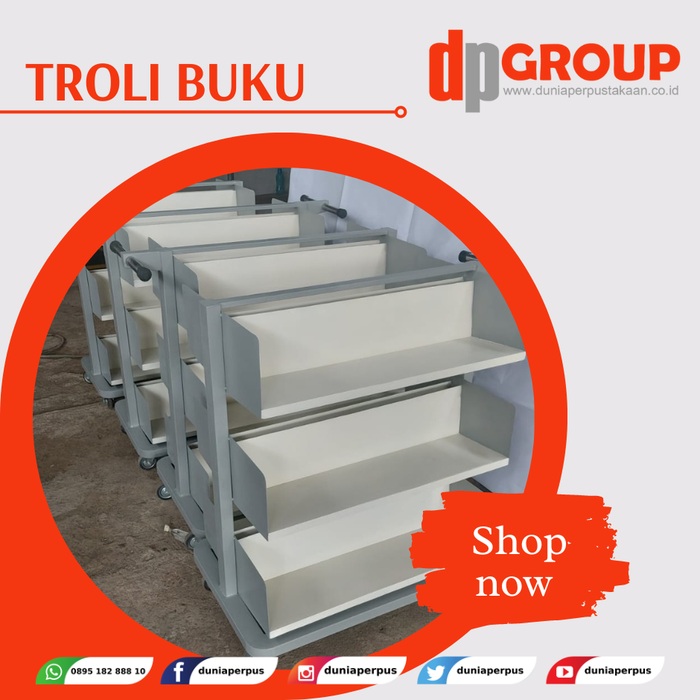 Jual Troli Buku Perpustakaan - DPGROUP - TB003 - Kab. Kebumen - Dunia ...