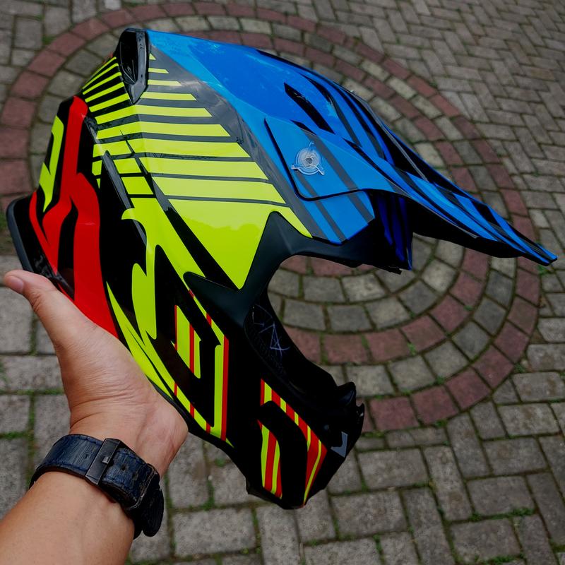 HELM AIROH TWIST REPLIKA KLX CRF KX WR KTM HUSQ CROSS SUPERMOTO TRABAS ...