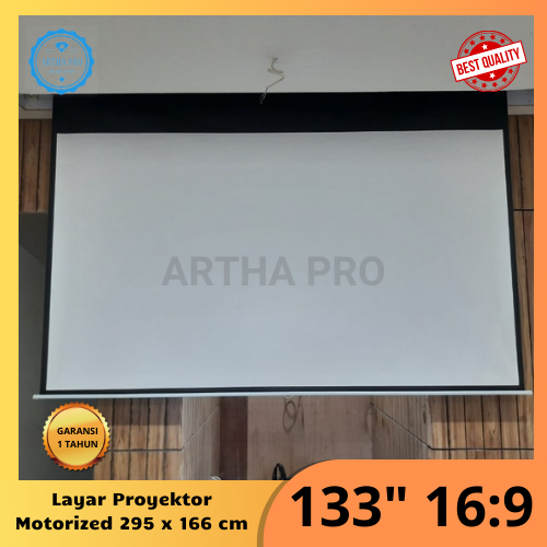 Jual Layar proyektor motorized 133" ratio 16:9 Wide Screen - Jakarta ...
