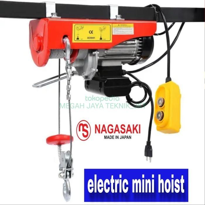 ELECTRIK MINI HOIST PA 800 KG 20 MTR 220V NAGASAKI JAPAN - Shop | Tokopedia