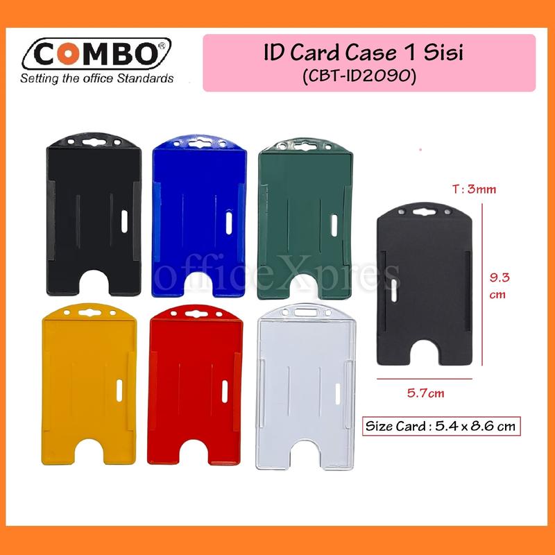 ID Card Plate 1 Sisi / ID Card Case Single Side / ID Case Plastik ...